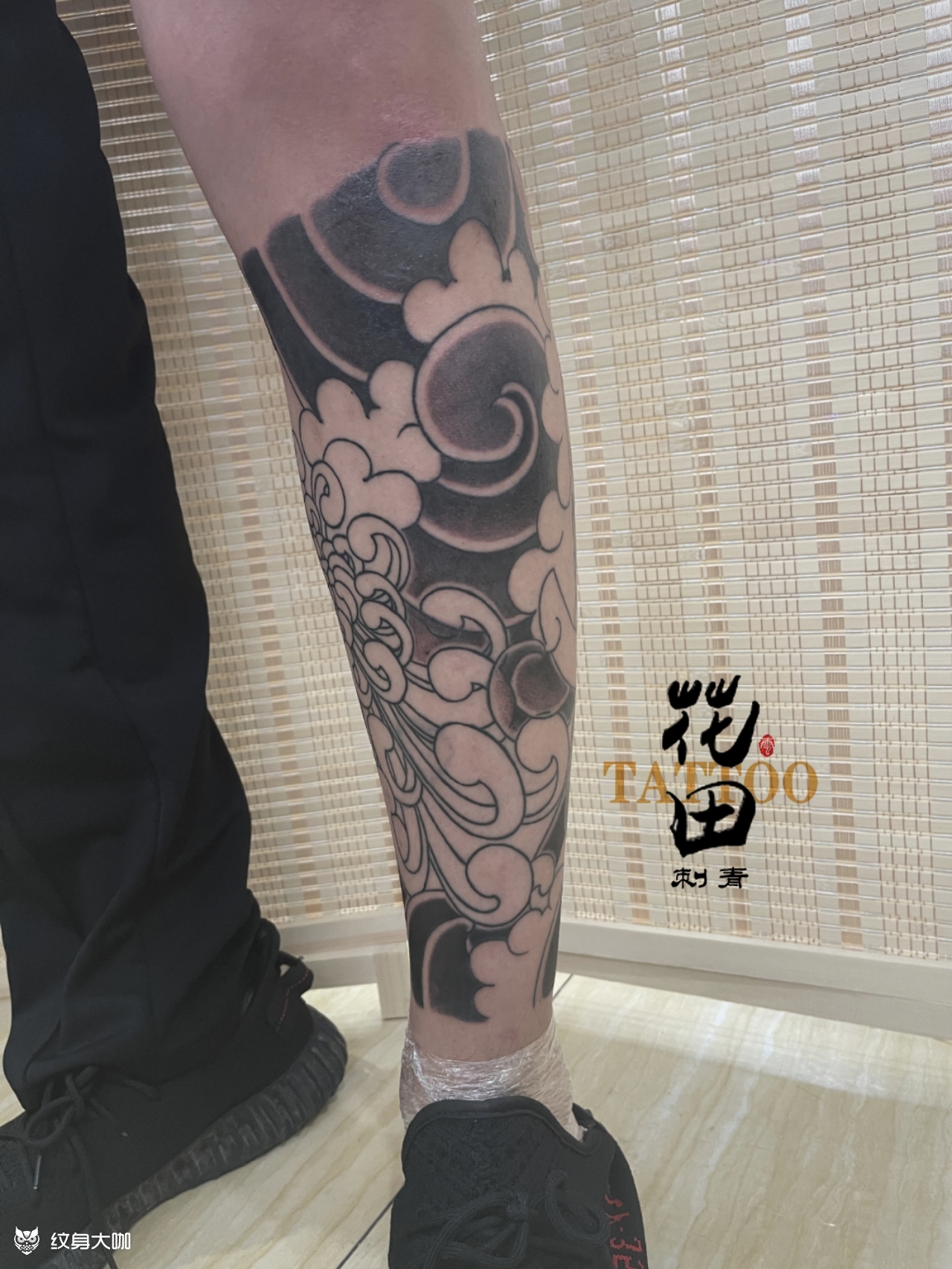 花腿传统雾面（线条非本店）纹身吧社区 纹身大咖